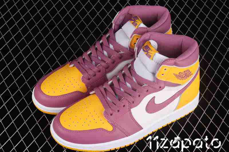 Nike Air Jordan 1 High Zoom CMFT Blanco/Amarillo/Violeta 555088-706 ...