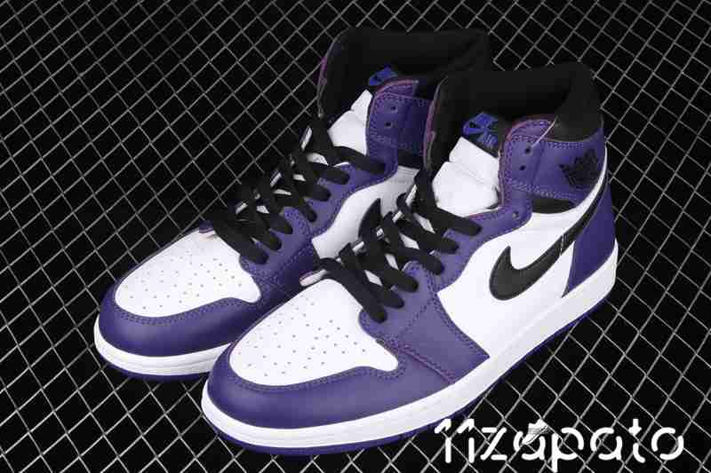 Nike Air Jordan 1 High Zoom CMFT Blanco/Negro/Violeta 575441-500 ...